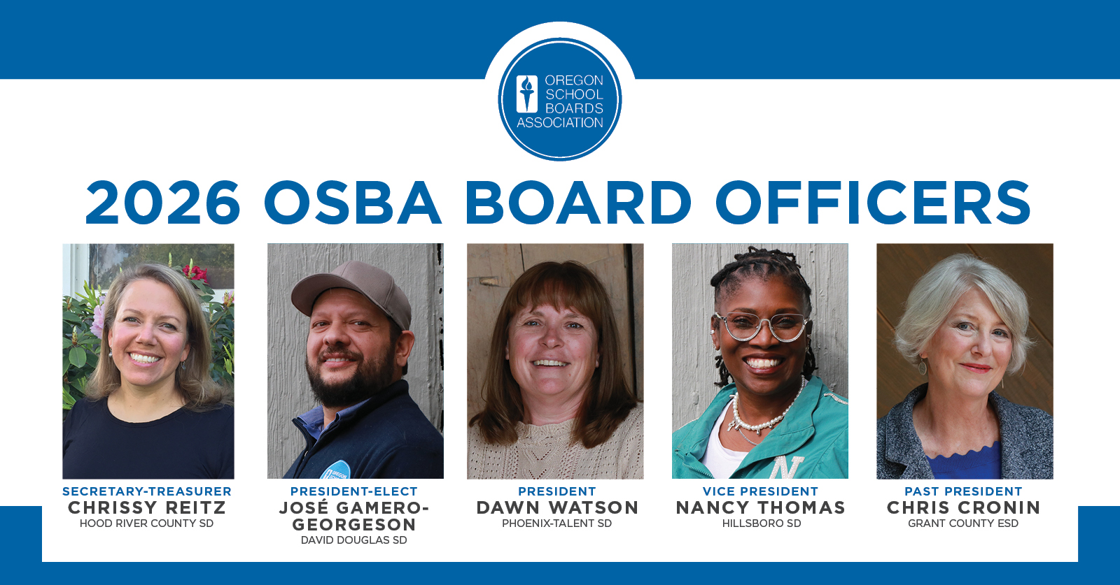 OSBA Board elects officers for 2026 - osba.org